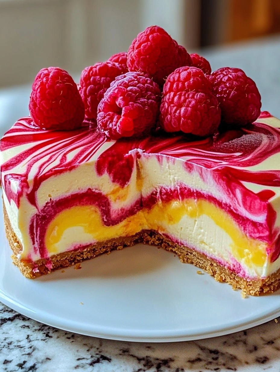 Luscious Lemon Raspberry Swirl Cheesecake Recipe: A Delightful Dessert ...