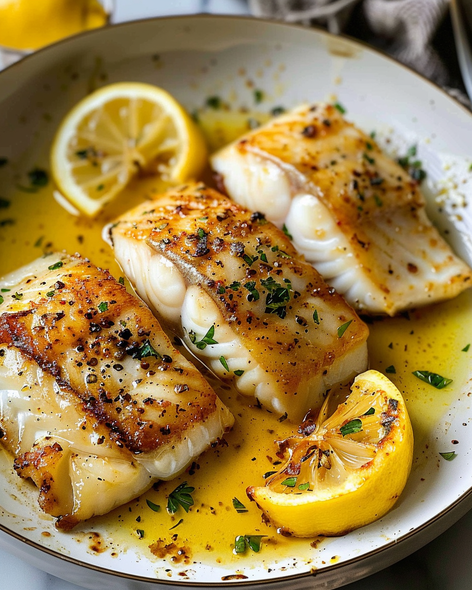 Pan Fried Cod with Lemon Butter Sauce – all recipes fun