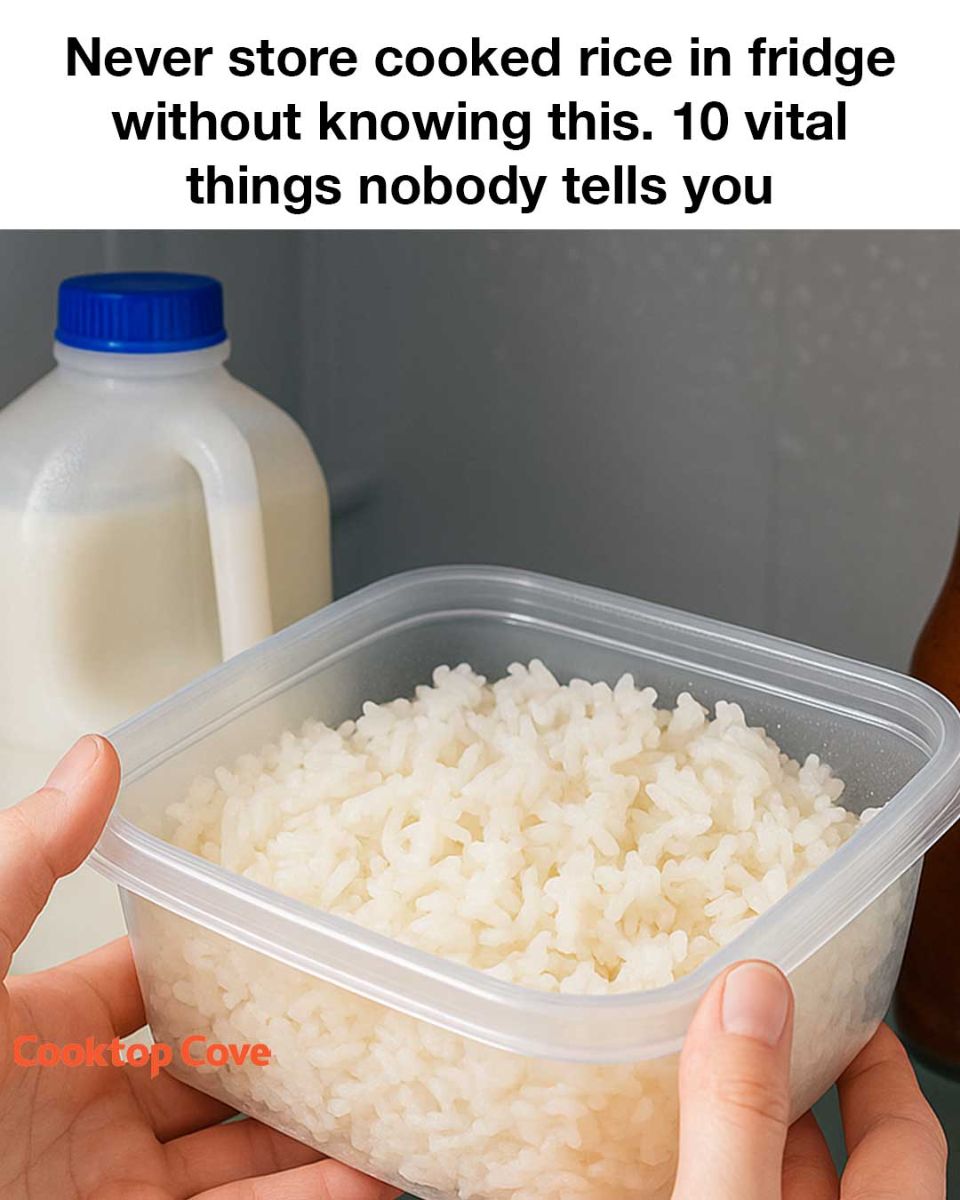 never store cooked rice in fridge without knowing this. 10 vital things ...