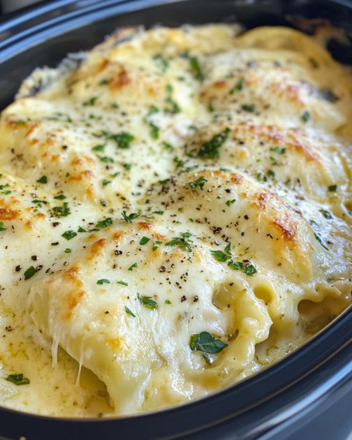 Tagslow Cooker Chicken Alfredo Lasagnafeed