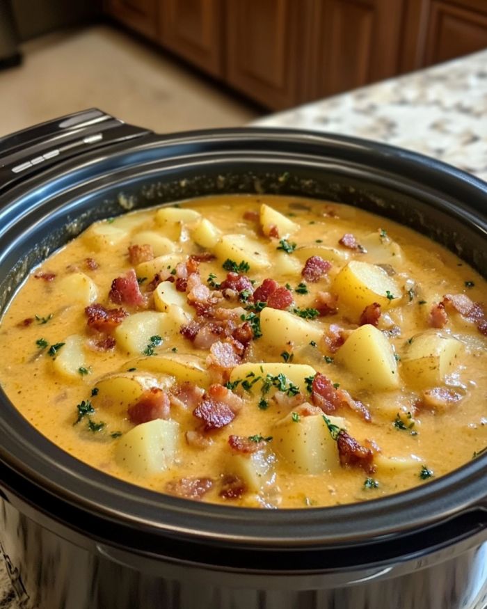 hearty bowl of potato bacon chowder – all recipes fun
