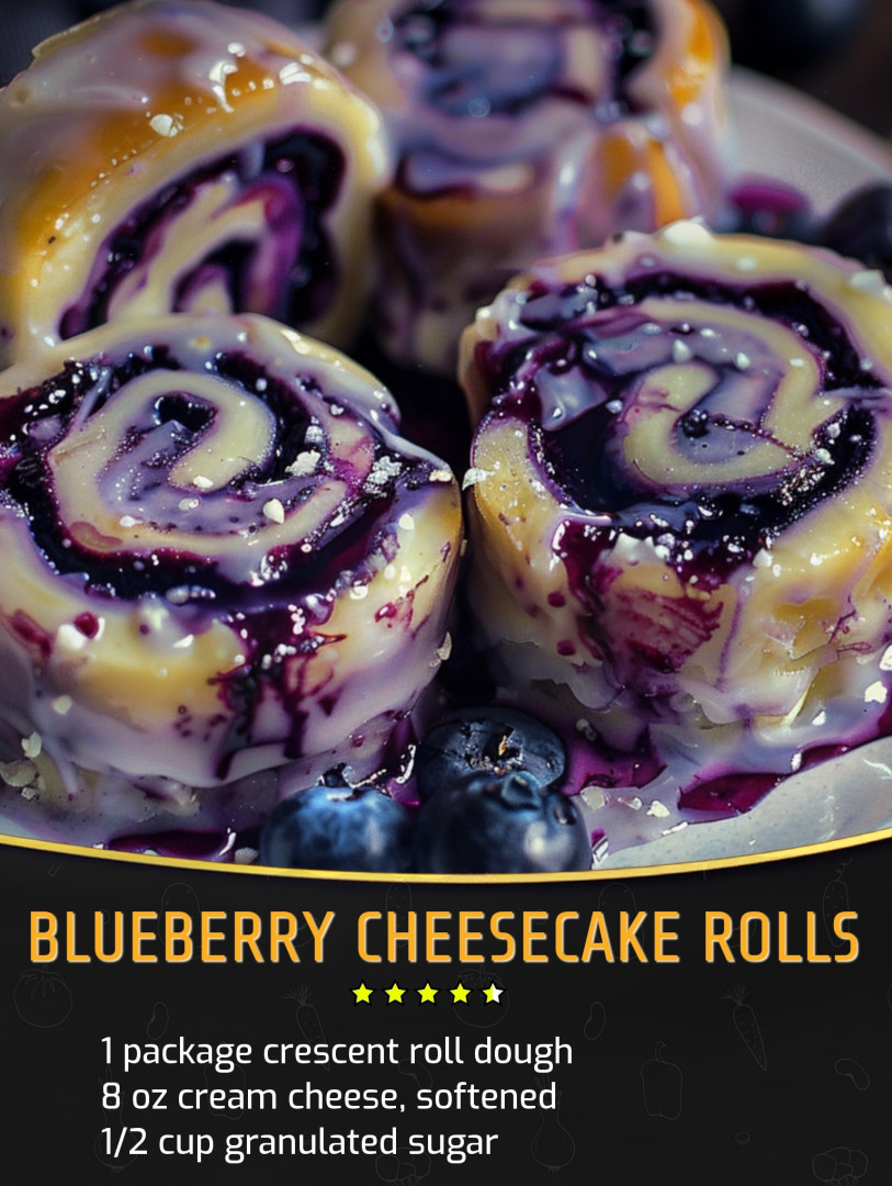Blueberry Cheesecake Swirl Rolls – all recipes fun