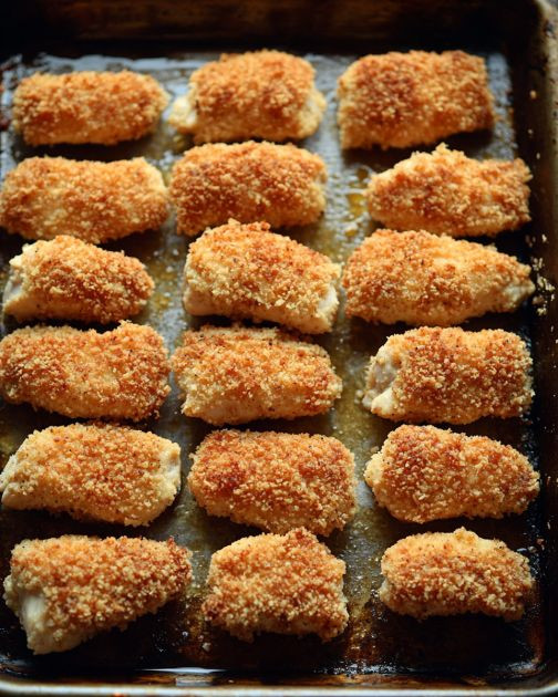 Oven-baked crispy breaded chicken fillets – all recipes fun