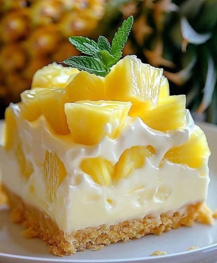 No-Bake Pineapple Cream Dessert – all recipes fun