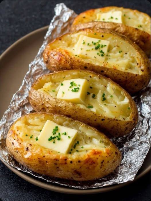Baked Potato. This is the fastest way to make baked potatoes – all ...