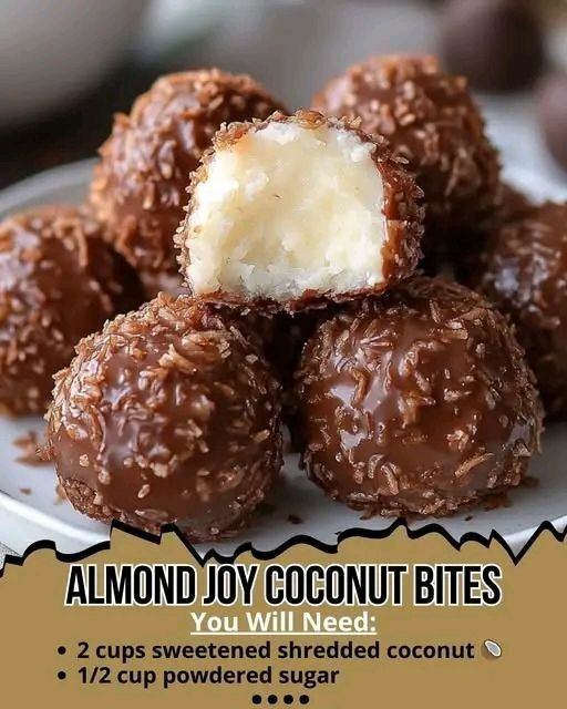 Almond Joy Coconut Bites – all recipes fun