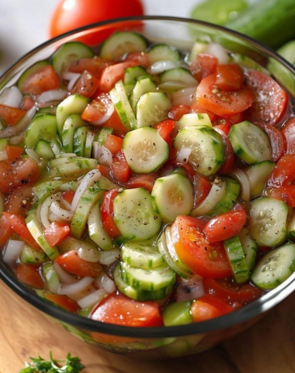 Marinated Cucumbers, Onions, and Tomatoes – all recipes fun