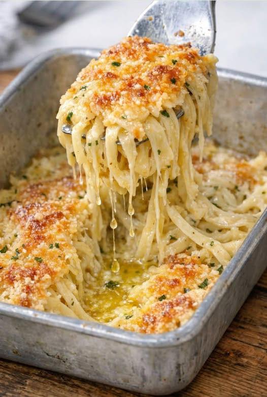 Baked Garlic Parmesan Noodles – all recipes fun