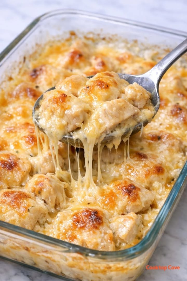 This oven baked 3-ingredient chicken clubhouse is the cheesy ...